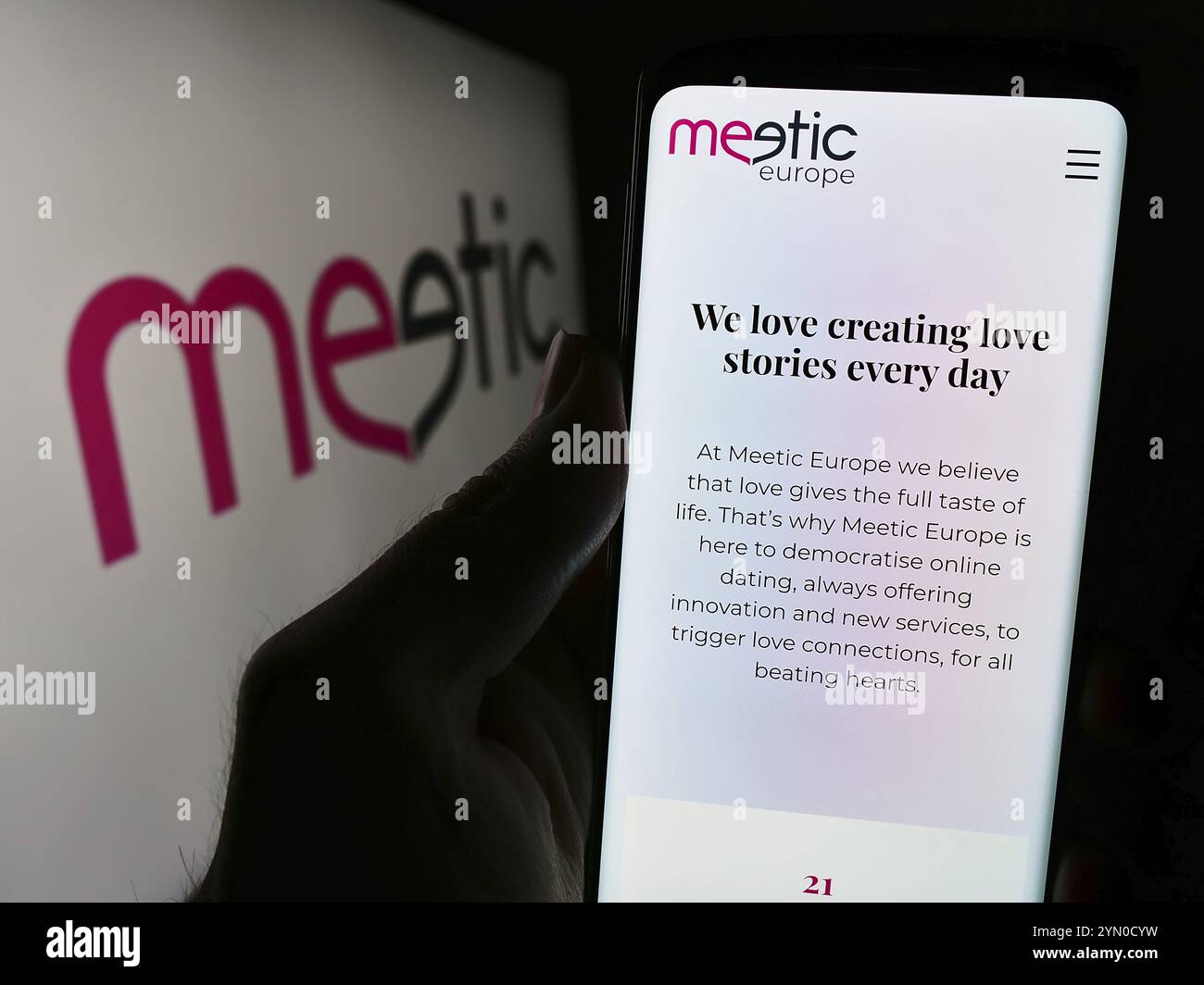 Meetic logo hi-res stock photography and images - Alamy
