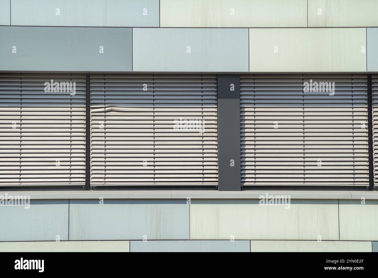 Office building facade with windows and blinds Stock Photo - Alamy