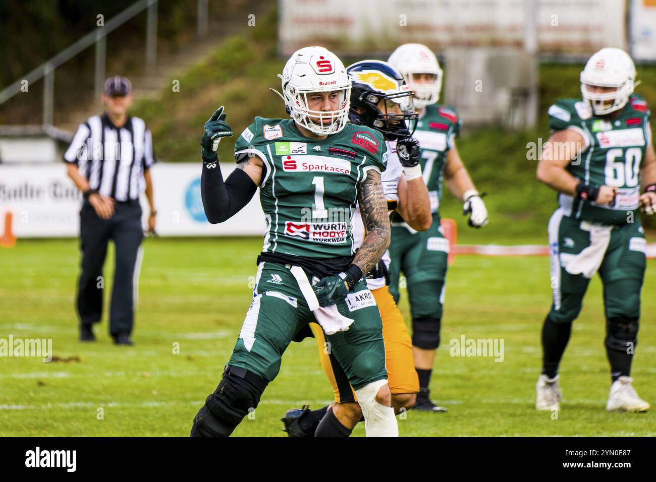 Footballgame GFL Quarterfinals, Schwaebisch Hall Unicornsvs. Berlin ...