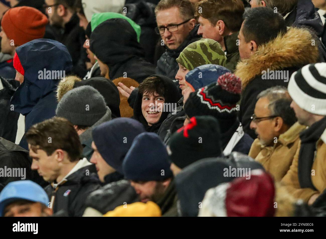 Fulham fans react during the Premier League match Fulham vs ...