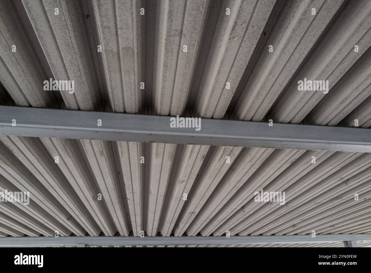 Large concrete canopy with supports from below Stock Photo - Alamy