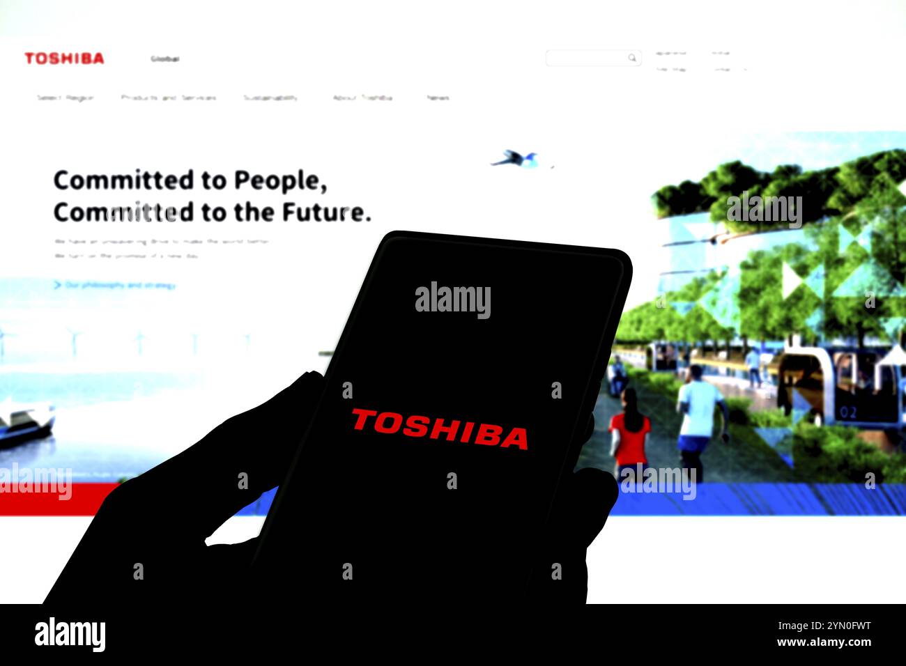 Logo toshiba hi-res stock photography and images - Alamy