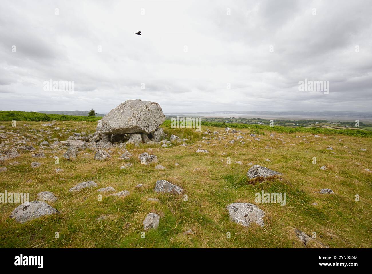 The prehistoric tomb, known as Arthur’s Stone, on the Gower Peninsula ...