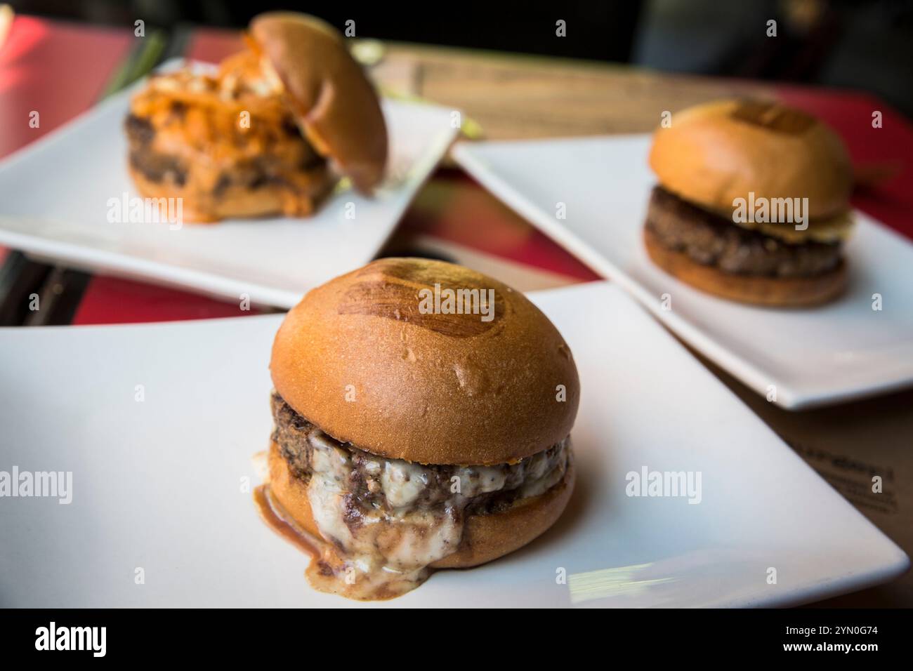 The "Truffle Burger" comprised of their famous blend of beef, roasted ...
