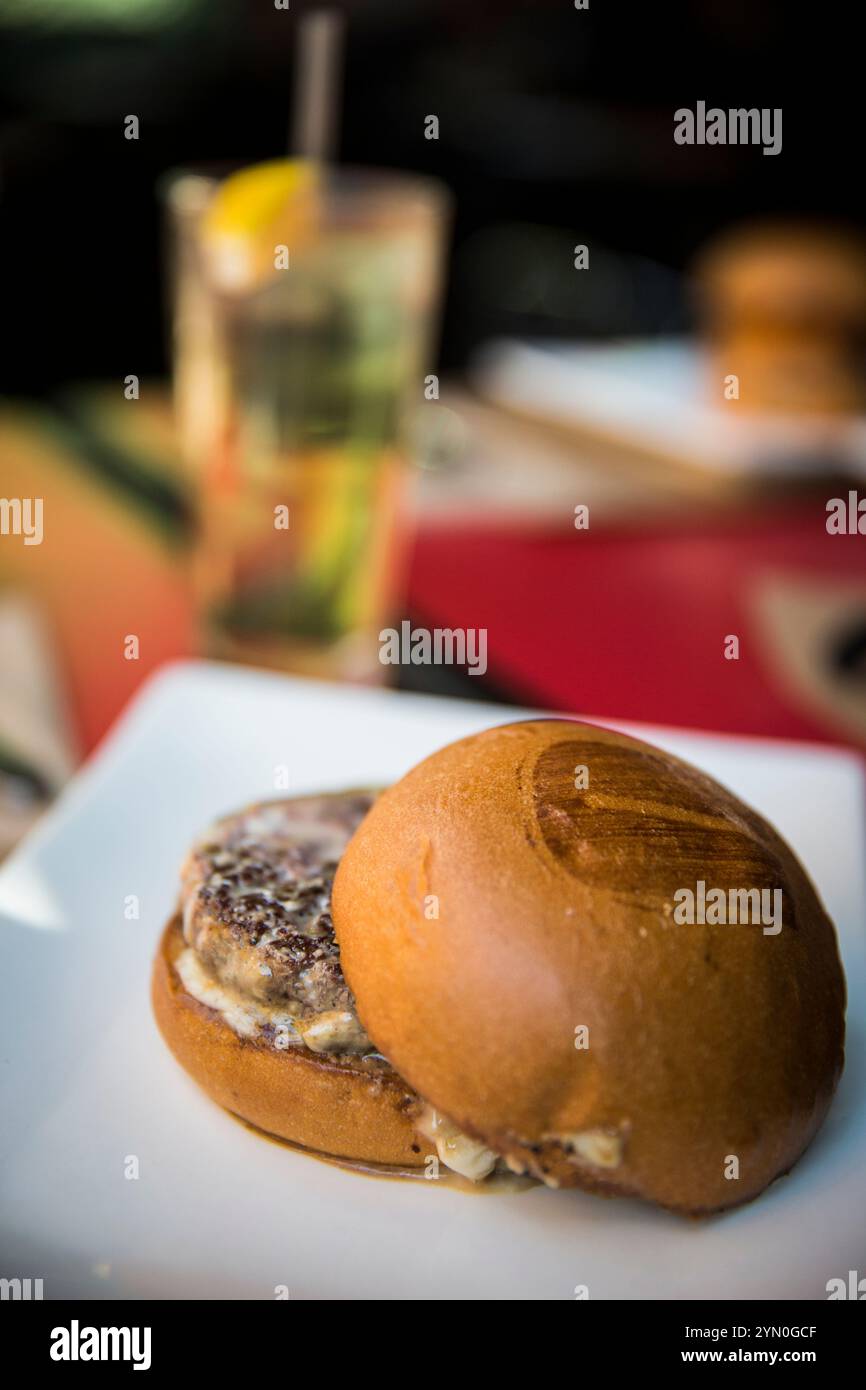 The "Truffle Burger" comprised of their famous blend of beef, roasted ...