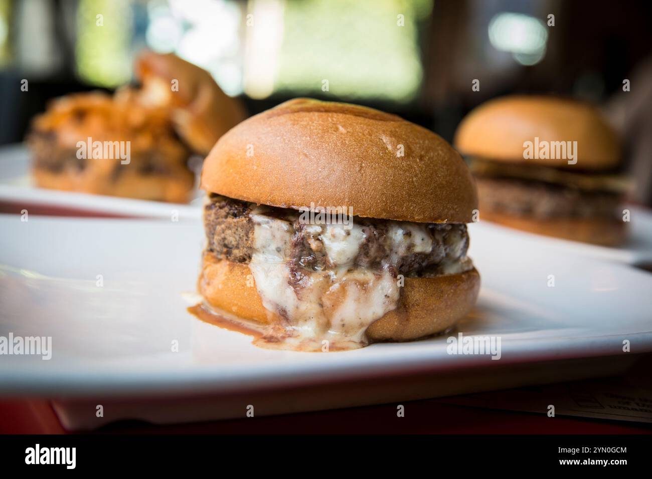 The "Truffle Burger" comprised of their famous blend of beef, roasted ...
