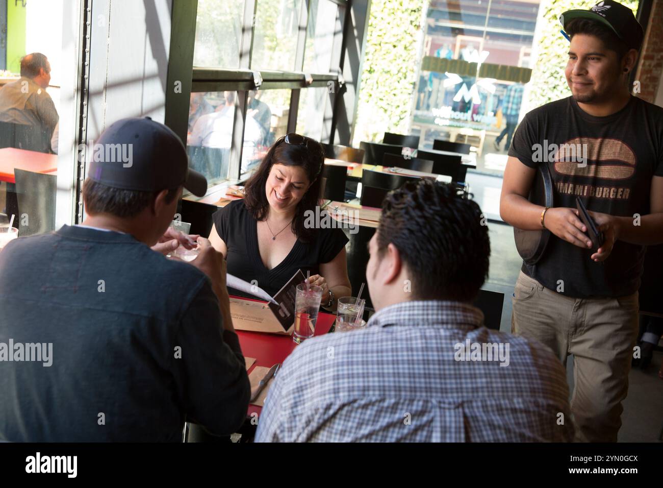 Scenes from Umami Burger at 1520 Cahuenga Blvd in Hollywood, CA Stock ...