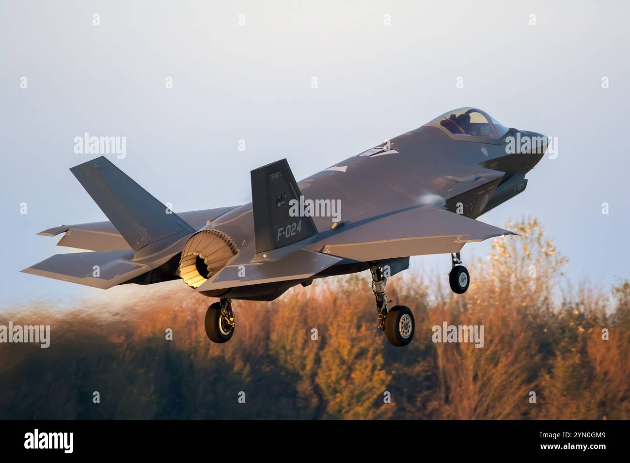 Lockheed Martin F-35 Lightning II fighter jet from the 313 Squadron (Royal Netherlands Air Force ...
