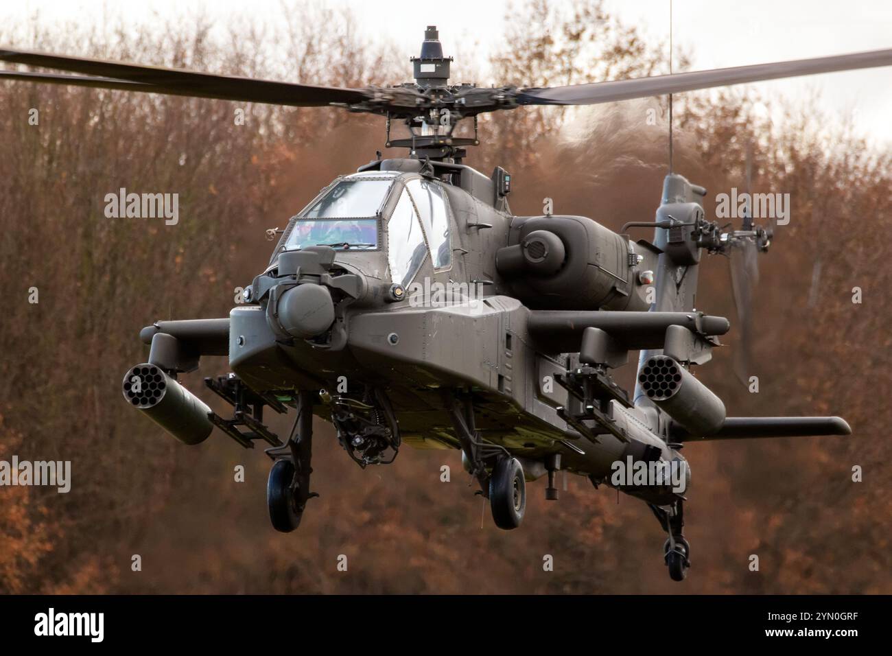 US Army Boeing AH-64E Apache Guardian attack helicopter arriving at ...