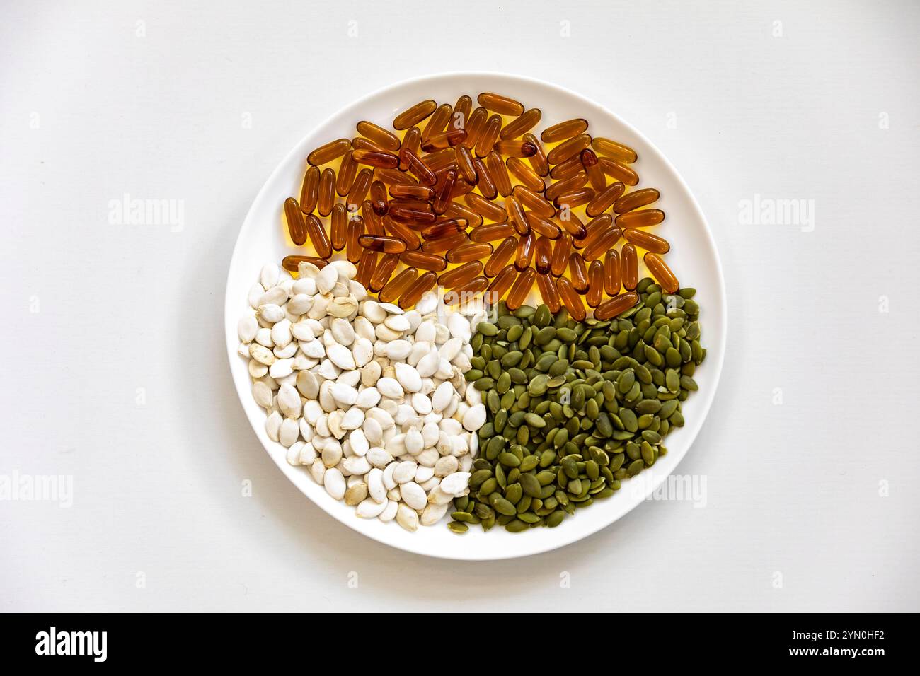 Pumpkin seeds in various versions, seed oil rich in nutrients for ...