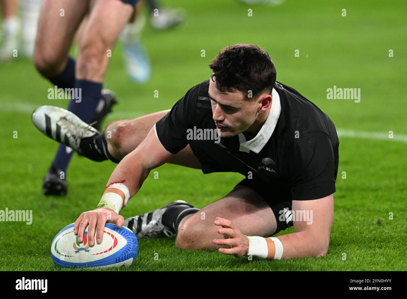 will jordan scores for new zealand during Italy vs All Blacks, Autumn ...