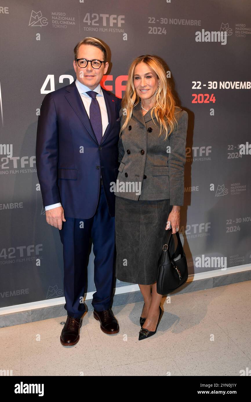 Turin: Cinema Massimo. Red carpet "The freshman". In the photo: Matthew ...