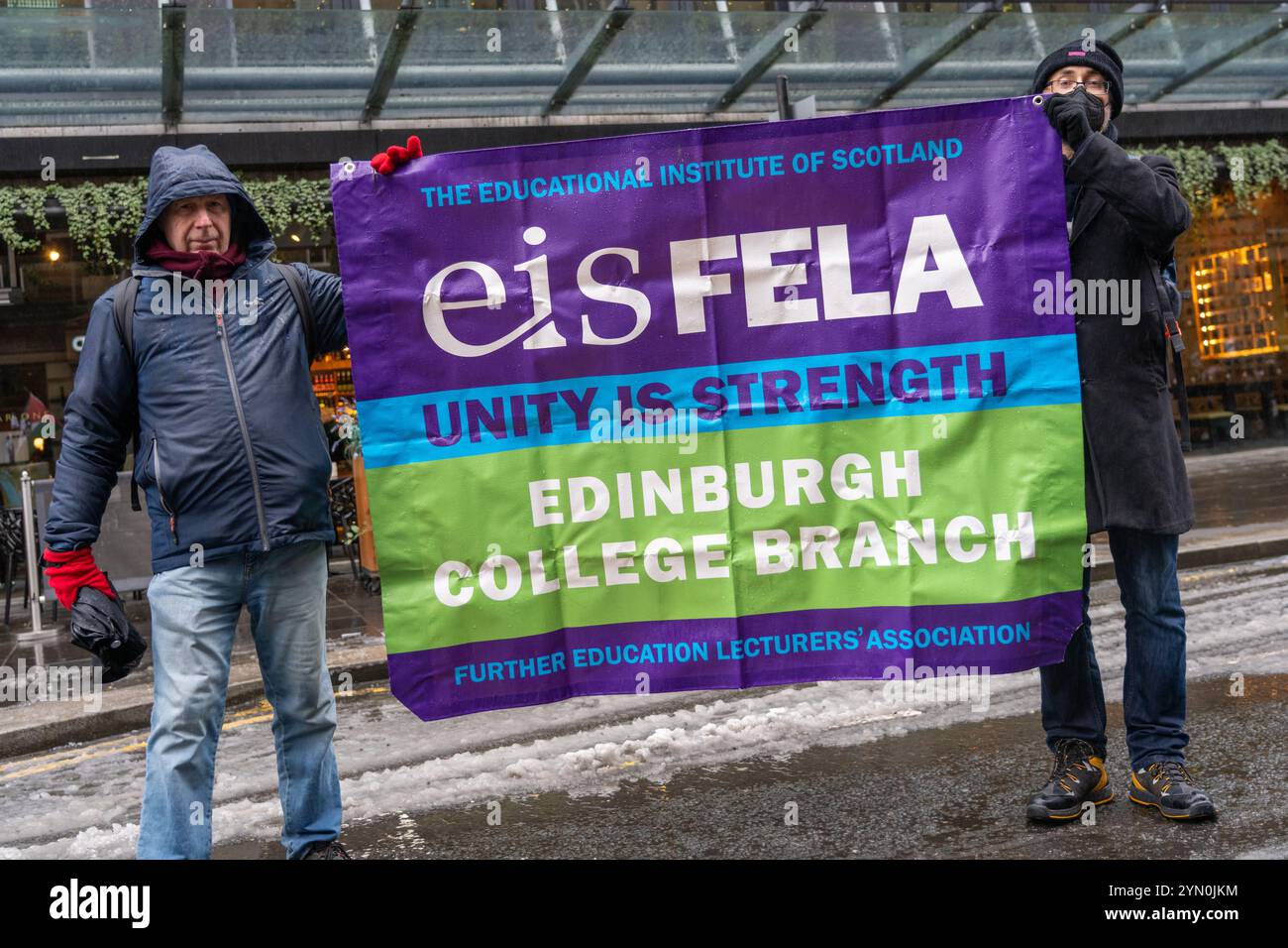 Glasgow, Scotland, UK. 23rd Nov, 2024. Stop the War Coalition national demo in Glasgow co ...