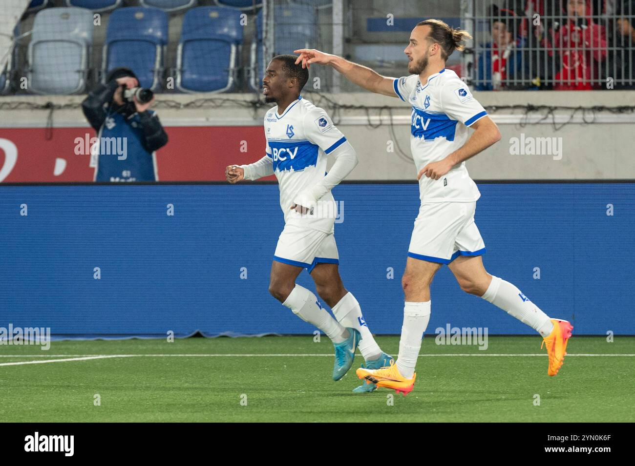 Lausanne, Switzerland. 23 November, 2024: Teddy Okou (attacker) of FC ...