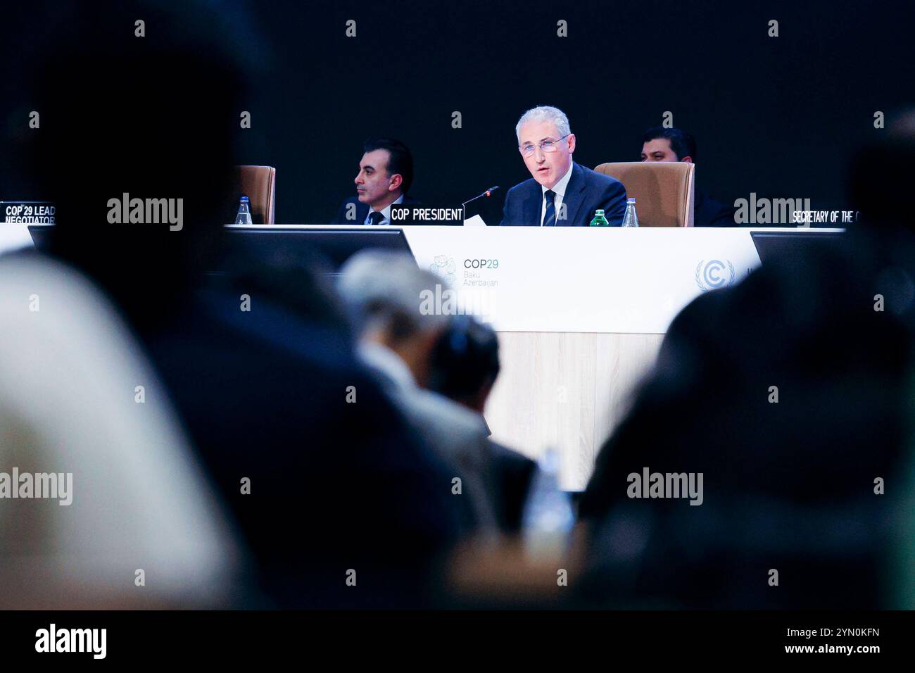 Mukhtar Babayev, COP29 President, aufgenommen im Rahmen der COP29 in Baku, 23.11.2024 ...