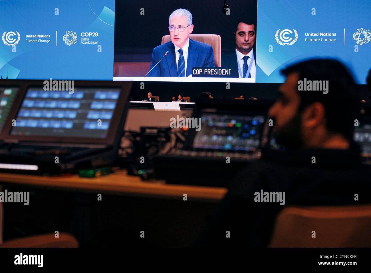 Mukhtar Babayev, COP29 President, aufgenommen im Rahmen der COP29 in Baku, 23.11.2024 ...