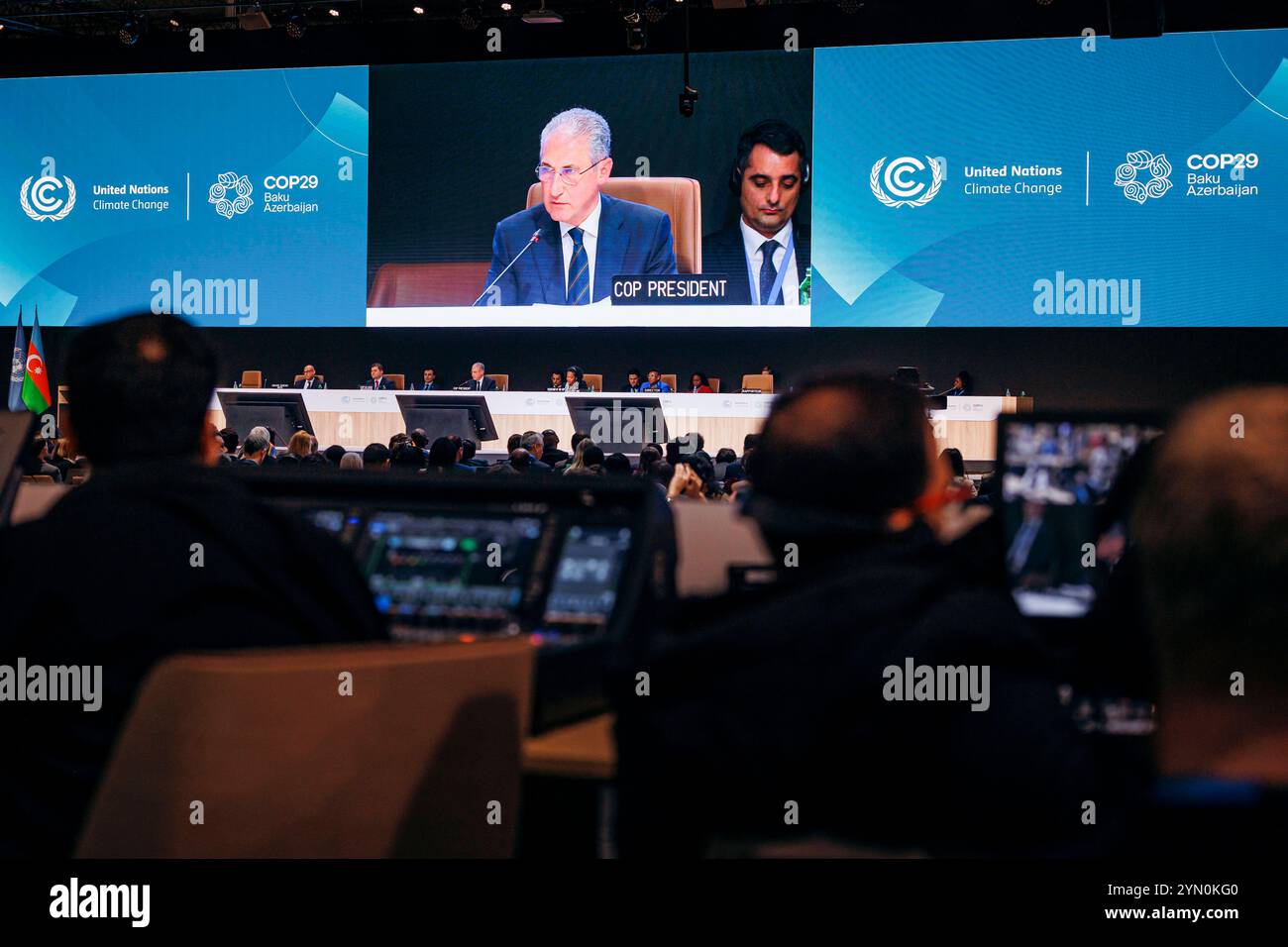 Mukhtar Babayev, COP29 President, aufgenommen im Rahmen der COP29 in Baku, 23.11.2024 ...