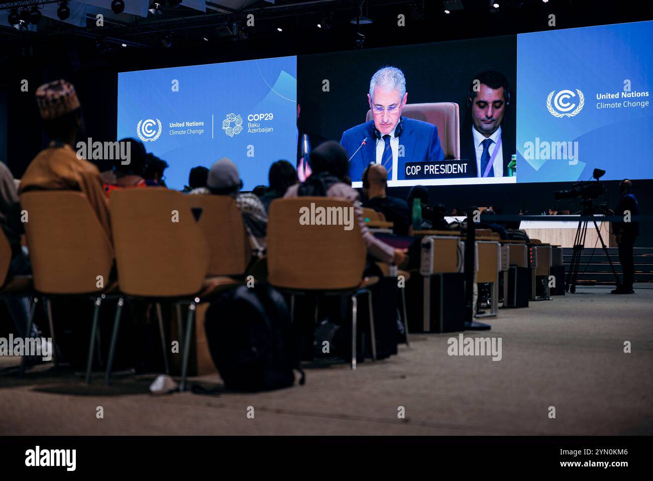 Mukhtar Babayev, COP29 President, aufgenommen im Rahmen der COP29 in Baku, 23.11.2024 ...