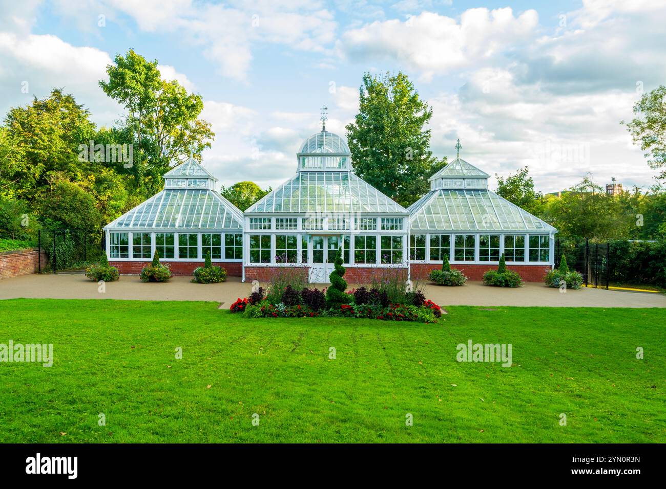 Early Autumn colours at Alexandra Park - Oldham Stock Photo - Alamy
