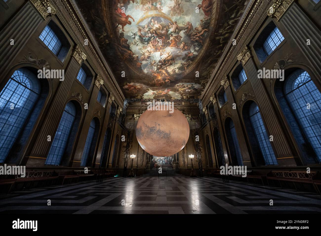 London, UK. 23rd November, 2024. Mars by Luke Jerram. A seven-meter ...