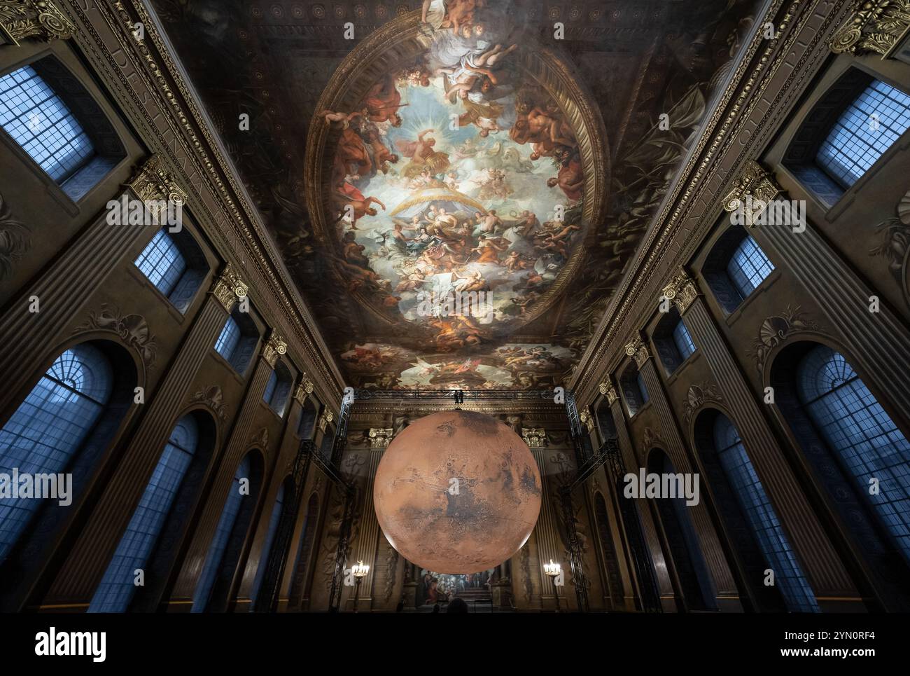 London, UK. 23rd November, 2024. Mars by Luke Jerram. A seven-meter ...