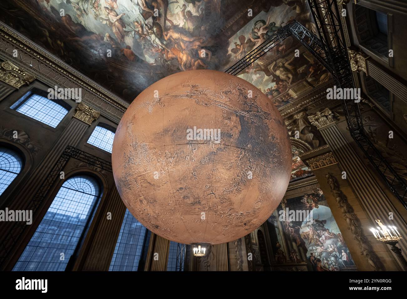 London, UK. 23rd November, 2024. Mars by Luke Jerram. A seven-meter ...