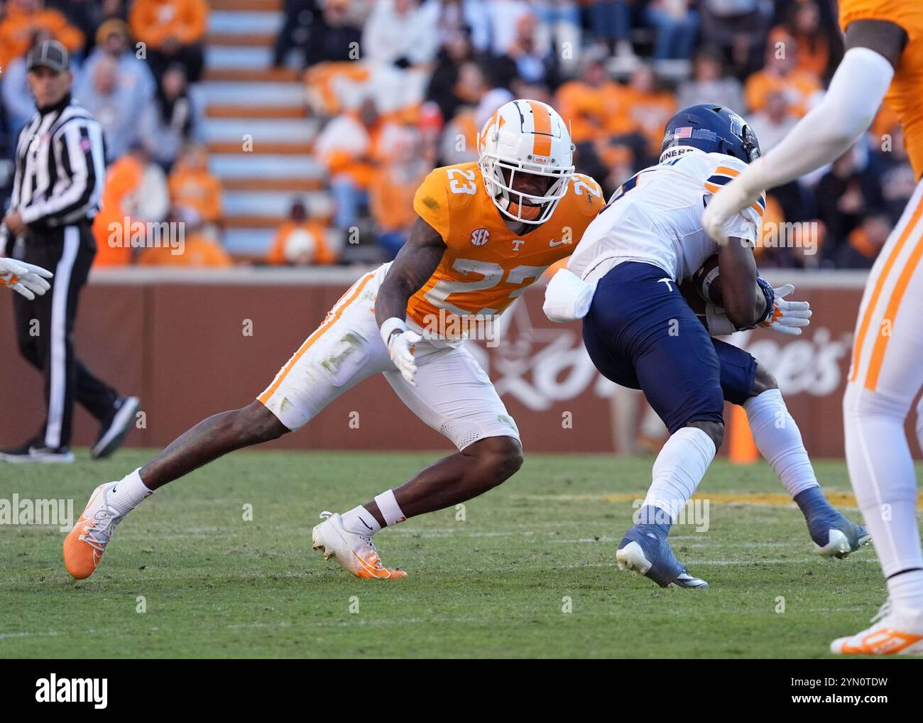 November 23, 2024: Boo Carter #23 of the Tennessee Volunteers makes a ...