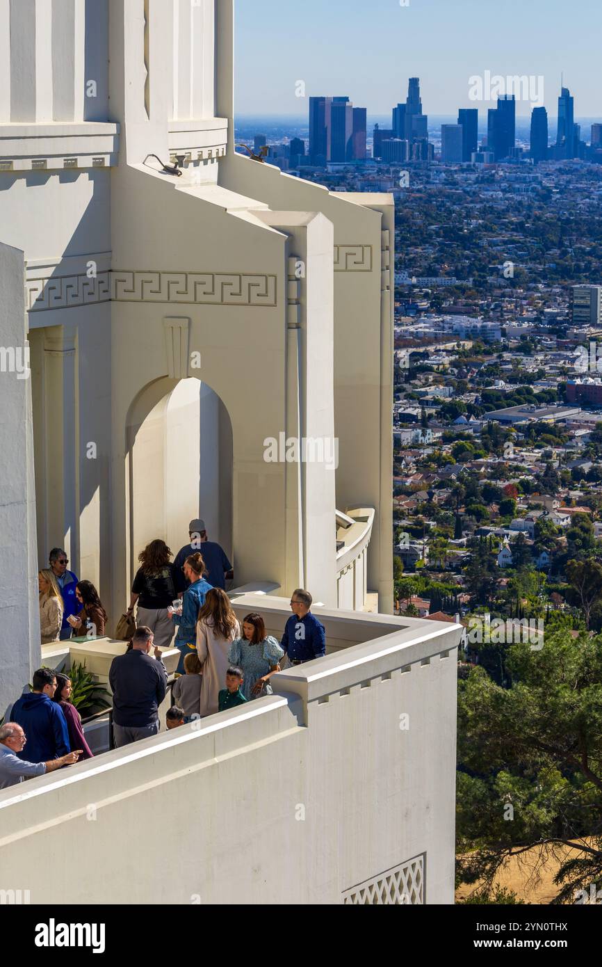 Los Angeles, California - November 16, 2024: People enjoy a beautiful ...
