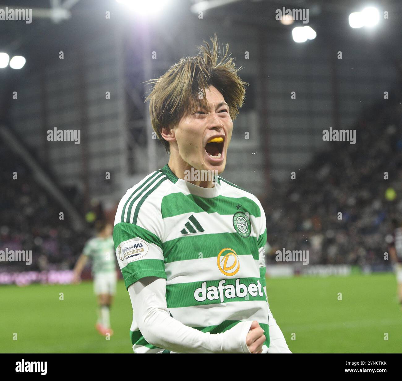 Celticos opening goal celebrations scorer kyogo furuhashi hi-res stock ...