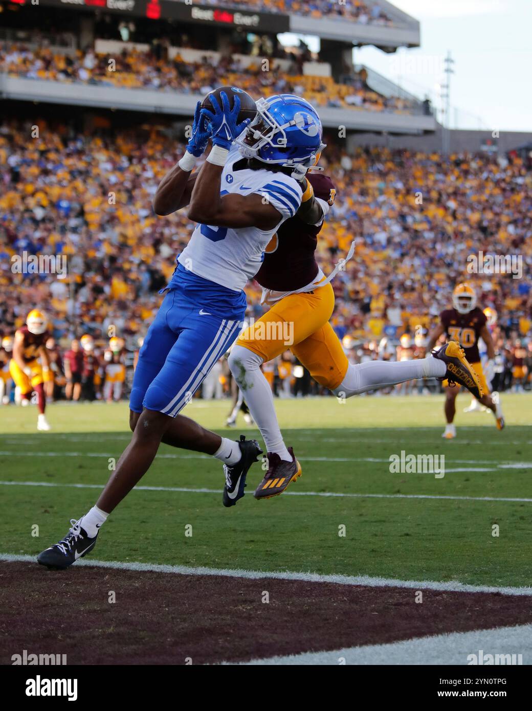 Tempe, Arizona, USA. 23rd Nov, 2024. Brigham Young Cougars wide ...