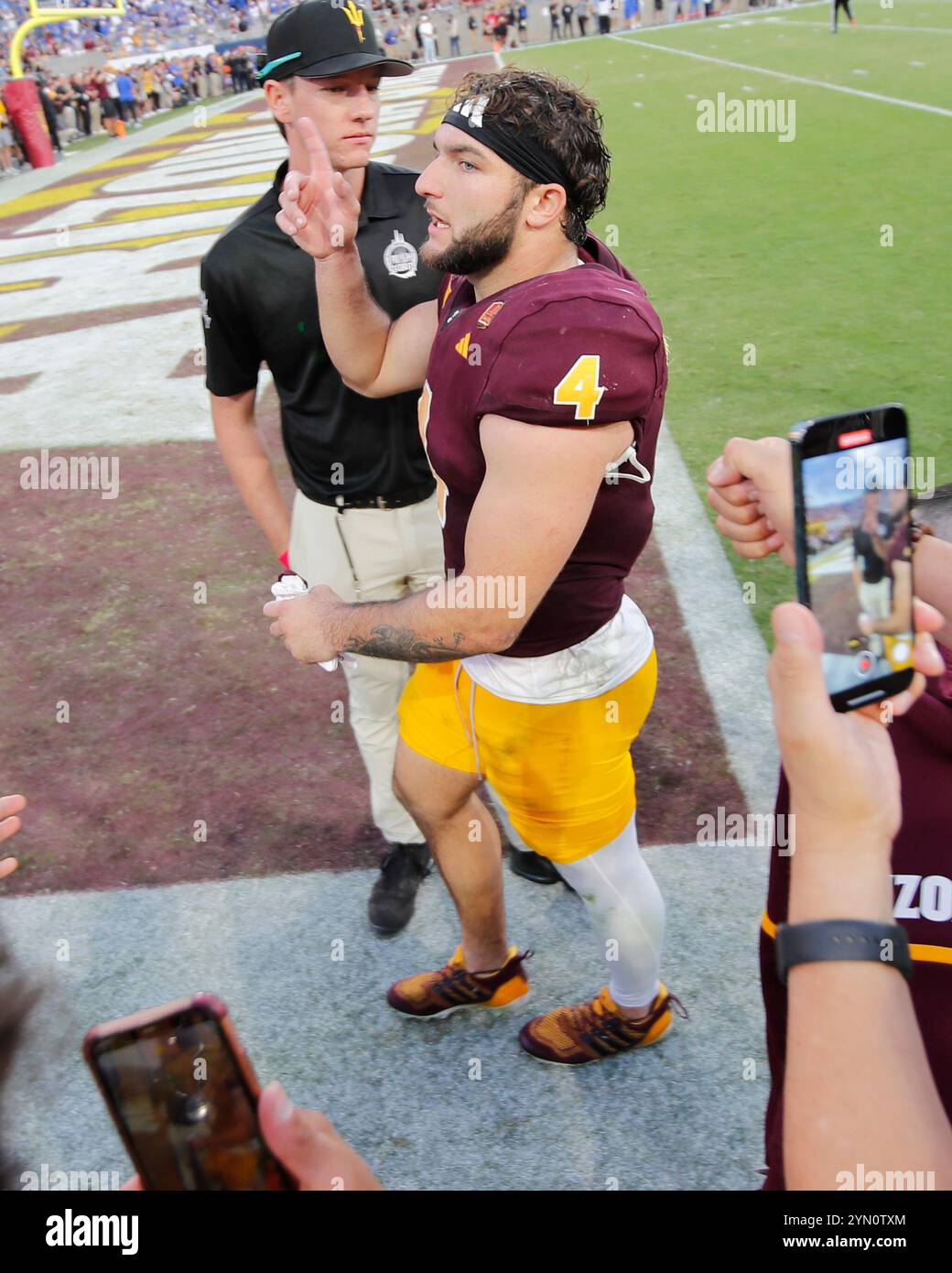 November 23, 2024: Arizona State Sun Devils running back Cam Skattebo ...