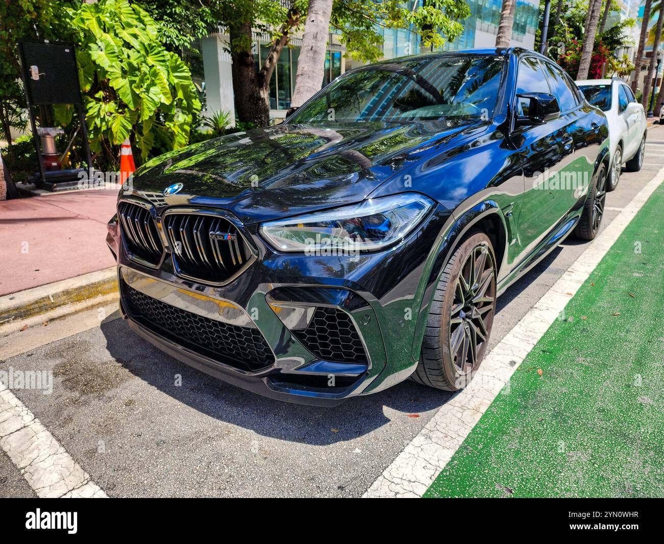 Miami Beach, Florida USA - June 8, 2024: 2020 BMW X6 M Competition ...