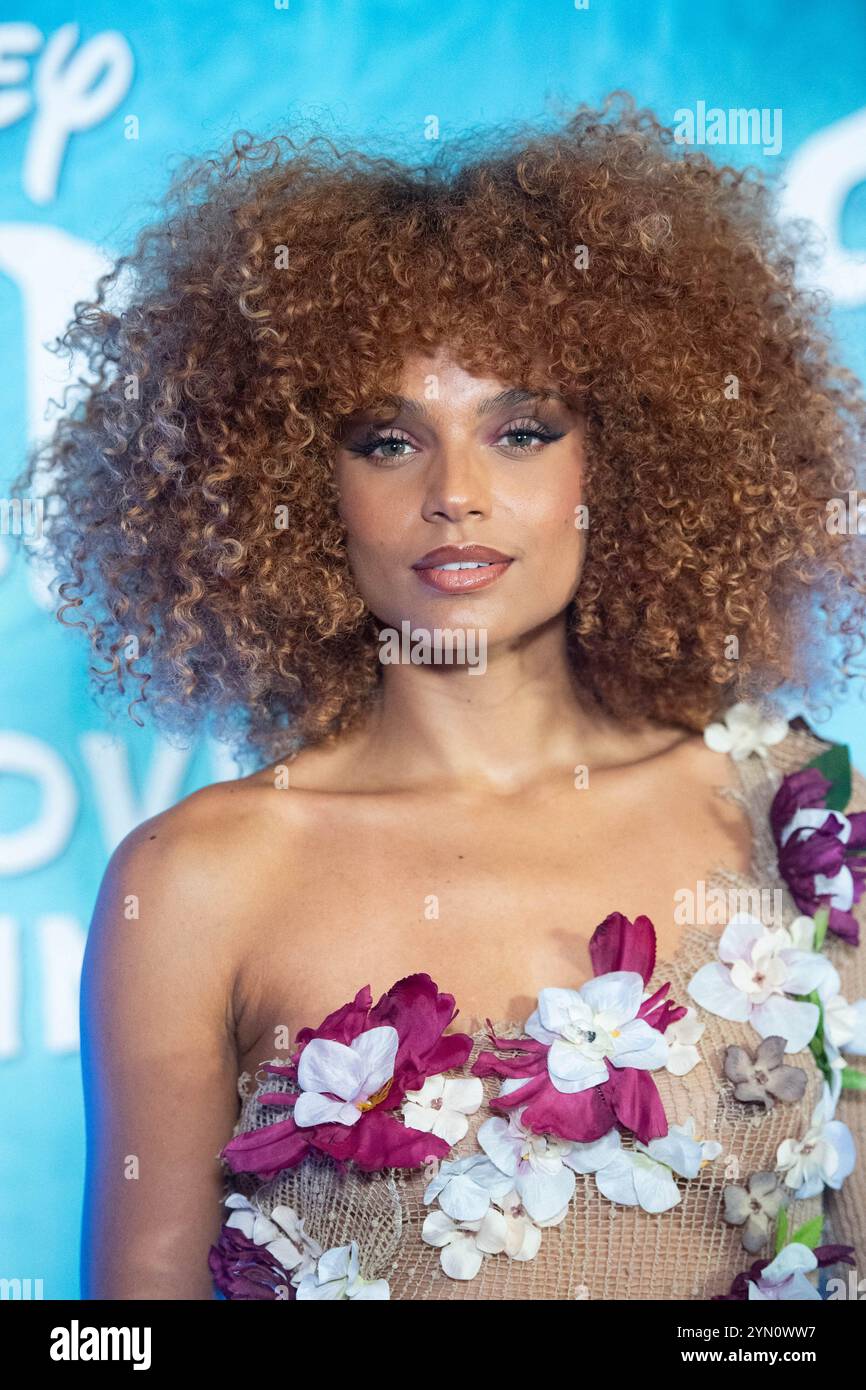 Alicia Aylies attending the Vaiana 2 Premiere at the Grand Rex cinema ...