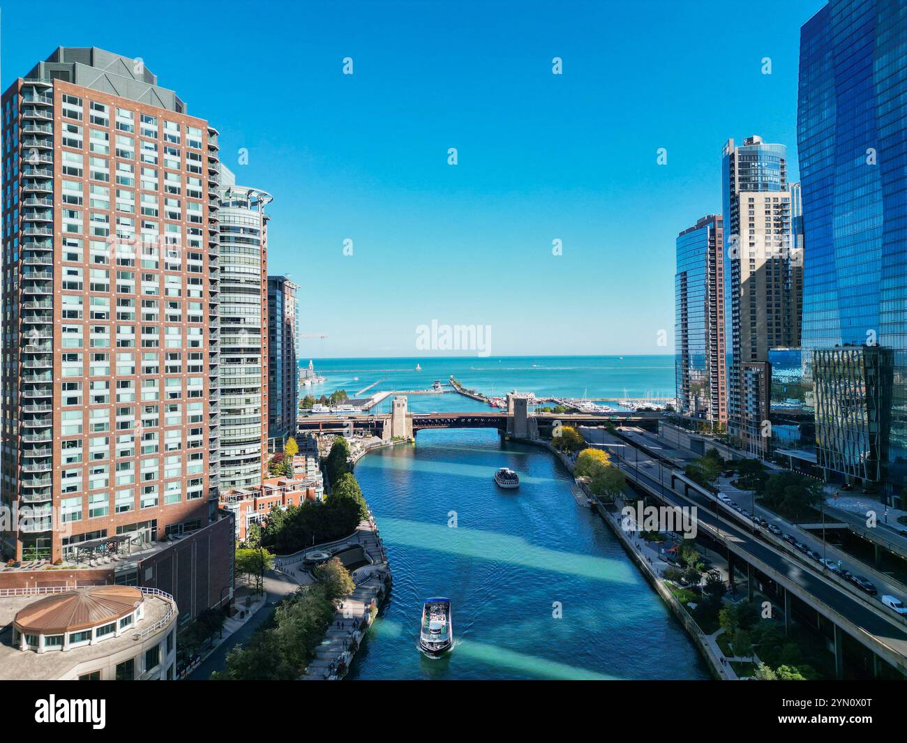 Chicago, USA - October 08, 2024: City cityscape. Cityscape with ...