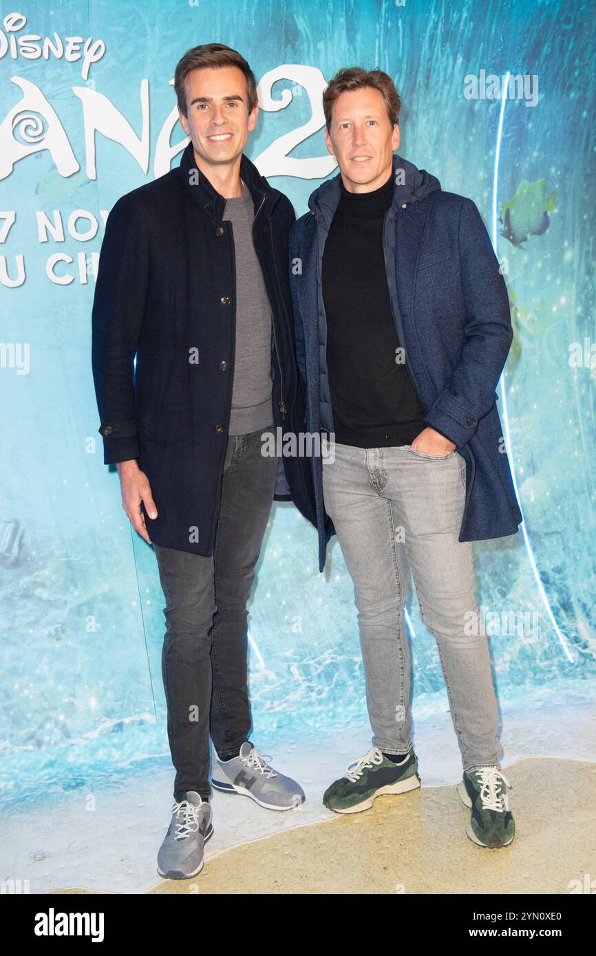 Paris, France. 23rd Nov, 2024. Jean-Baptiste Marteau and his husband ...