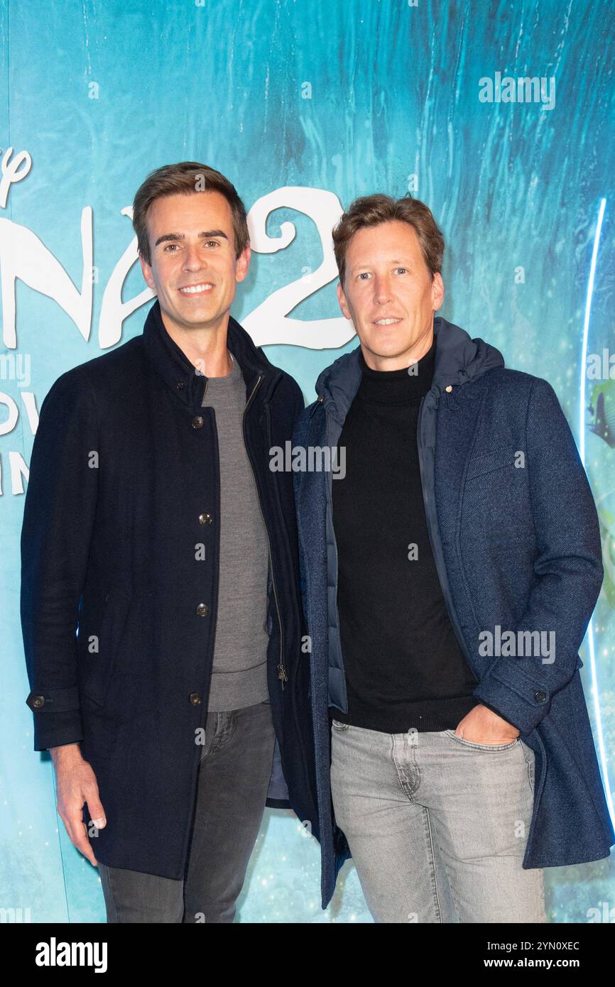 Paris, France. 23rd Nov, 2024. Jean-Baptiste Marteau and his husband ...