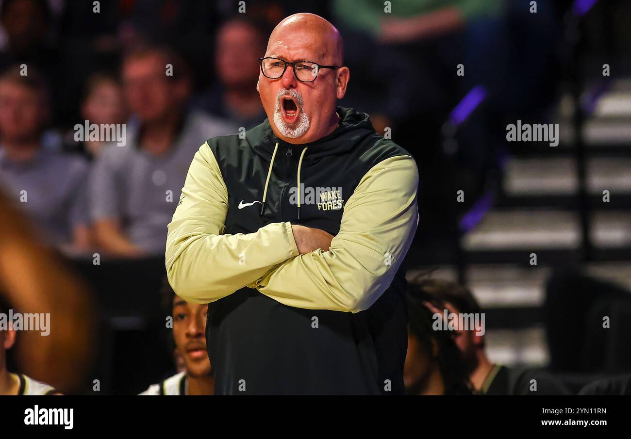 November 23, 2024: Steve Forbes is the head basketball coach for Wake ...