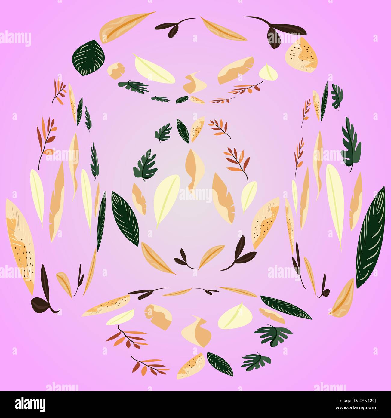 Whimsical fall foliage Stock Vector Images - Alamy