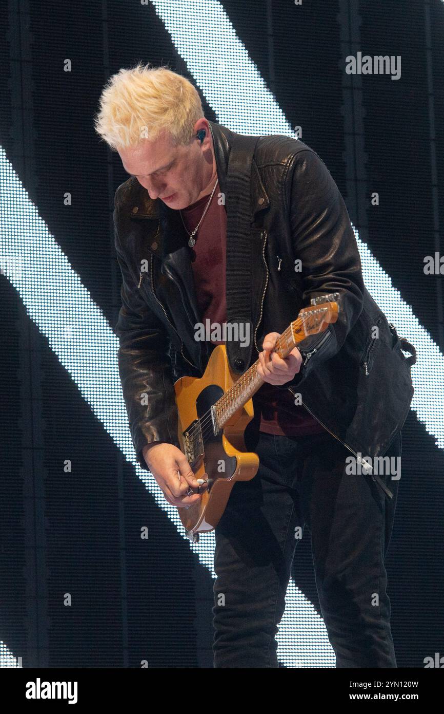 London, UK. 23 Nov 2024. Pictured: Lead guitarist Ben Weaver of Irish ...