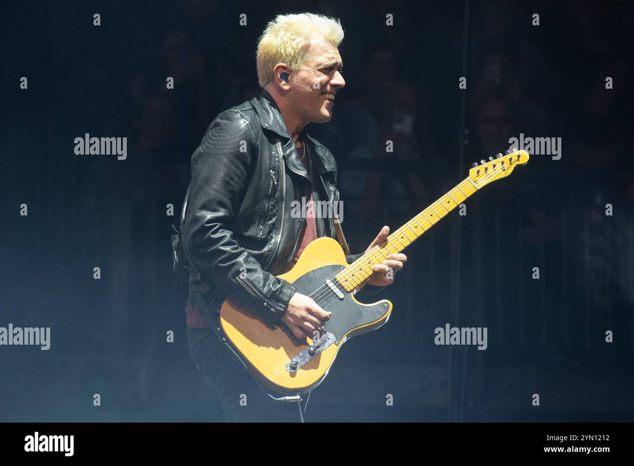 London, UK. 23 Nov 2024. Pictured: Lead guitarist Ben Weaver of Irish rock band The Script ...