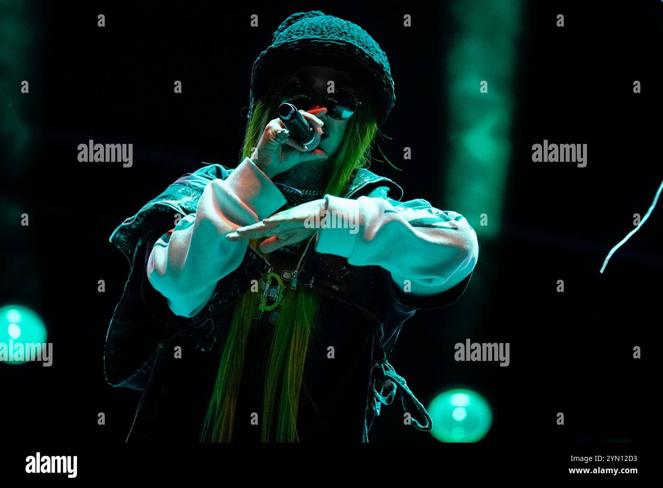 Mexican-American singer Snow Tha Product performs during the Coca-Cola ...