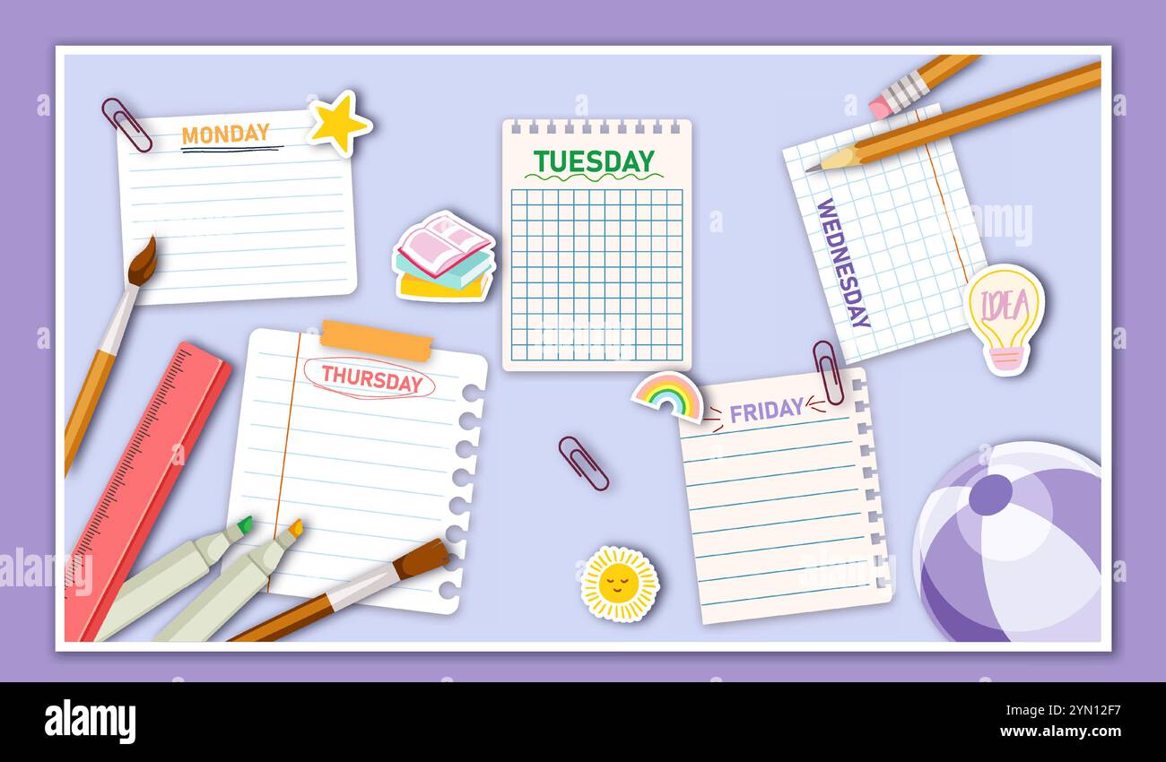 Back to school timetable template. Planning and organizing effective ...