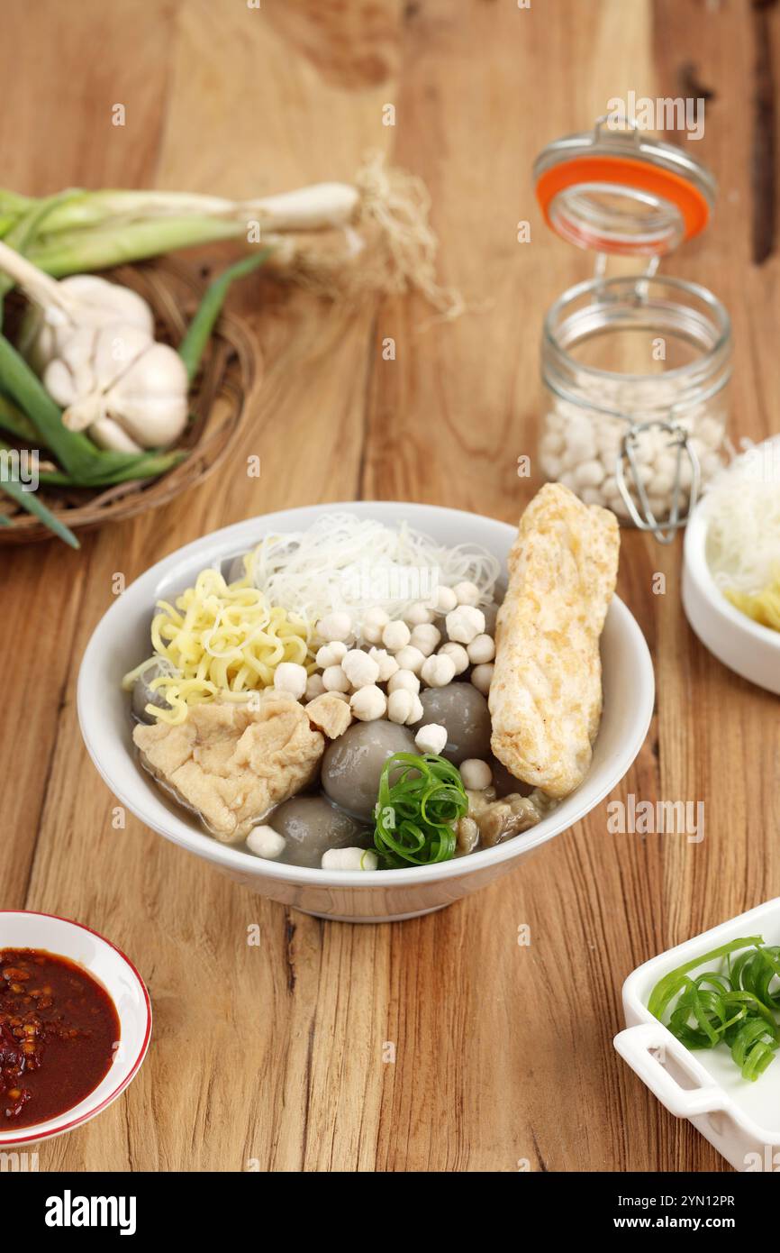 Baso Aci, Tapioca Meatballs Traditional Food from West Java Indonesia ...
