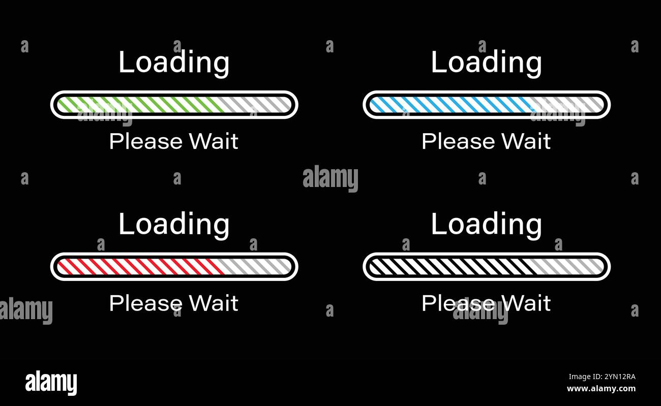 Rounded rectangular bar loading hi-res stock photography and images - Alamy