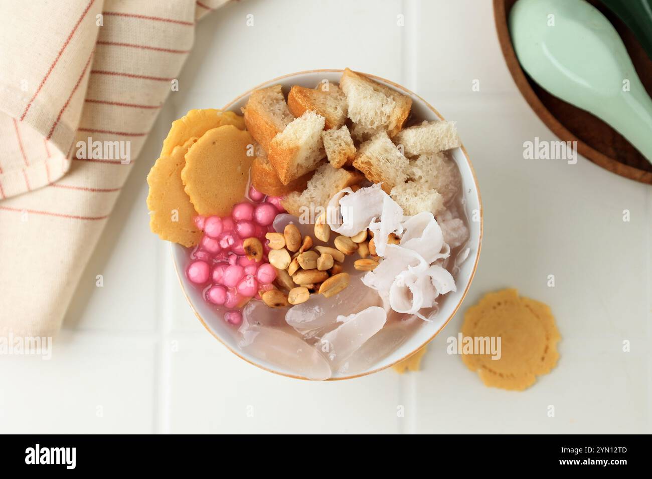 Wedang Sekoteng, Traditional Warm Dessert from Java, Indonesia. Red ...