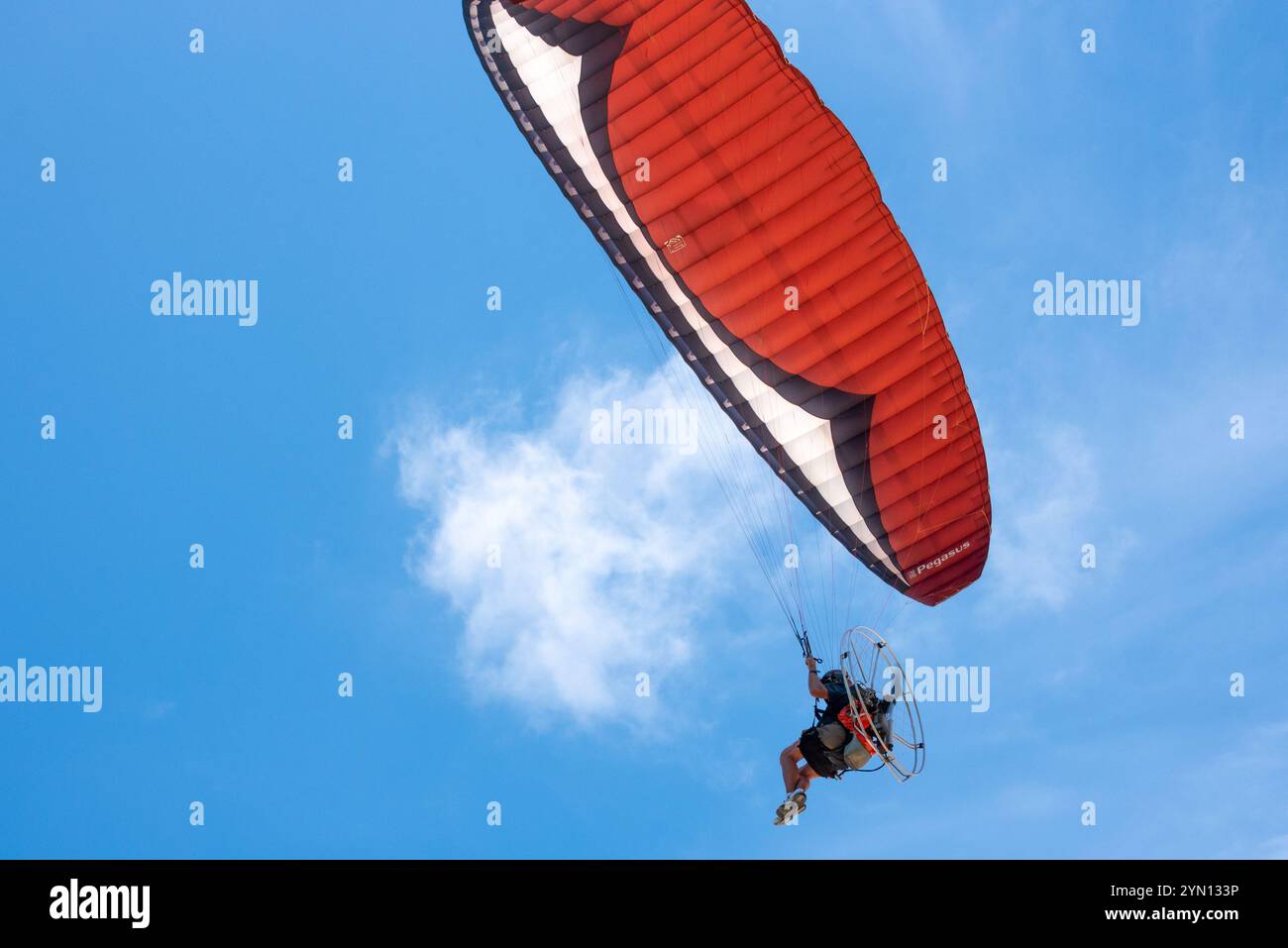 Overhead paramotorist hi-res stock photography and images - Alamy