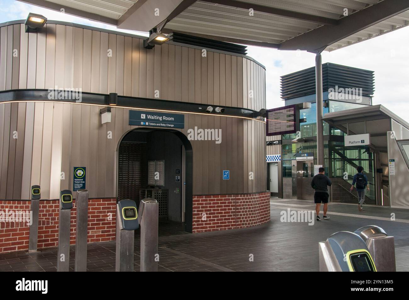 Interior of the new Glen Huntly Station on Melbourne's Frankston Line ...
