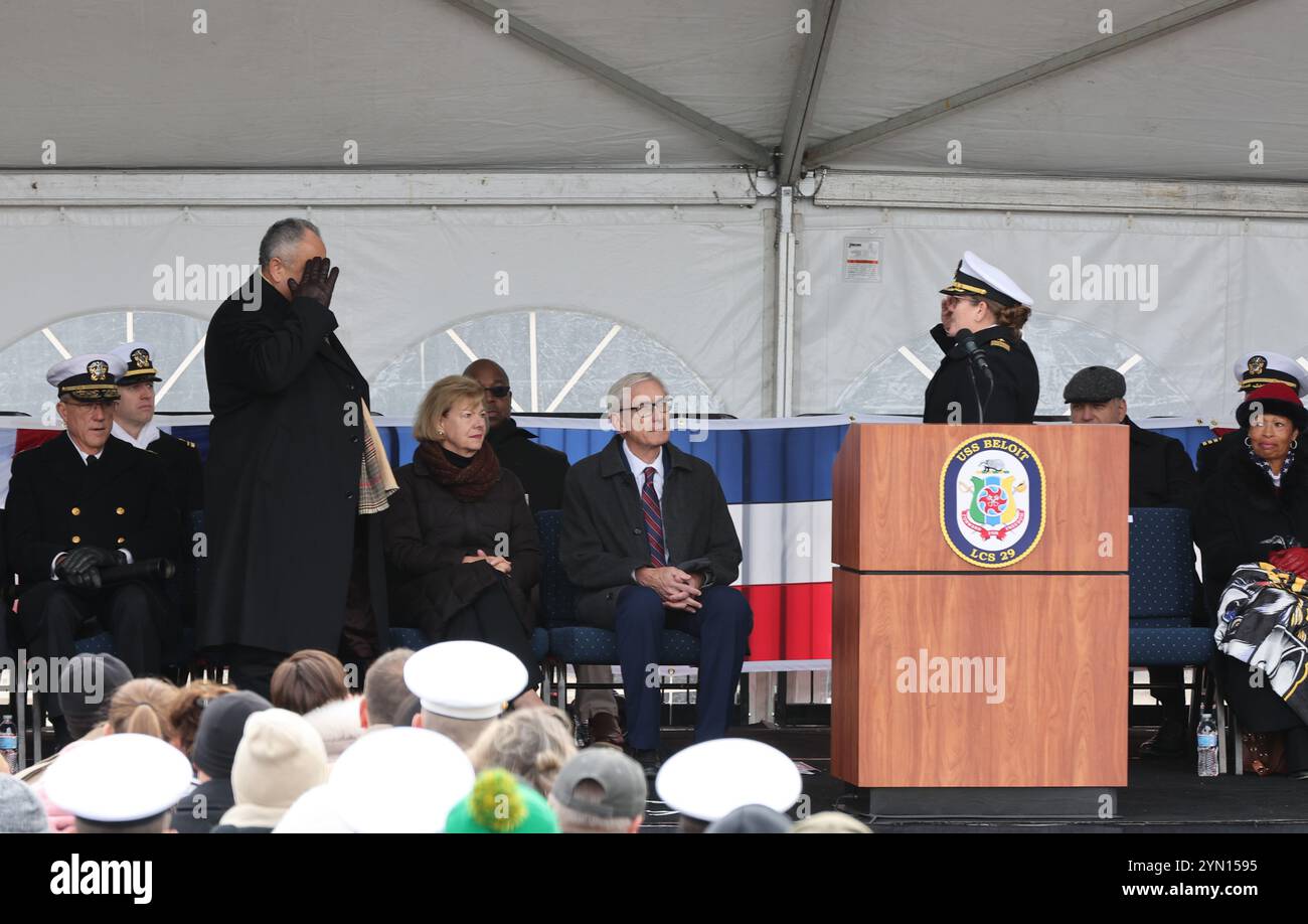 Milwaukee, Wisconsin, USA. 23rd Nov, 2024. CARLOS DEL TORO, Secretary ...