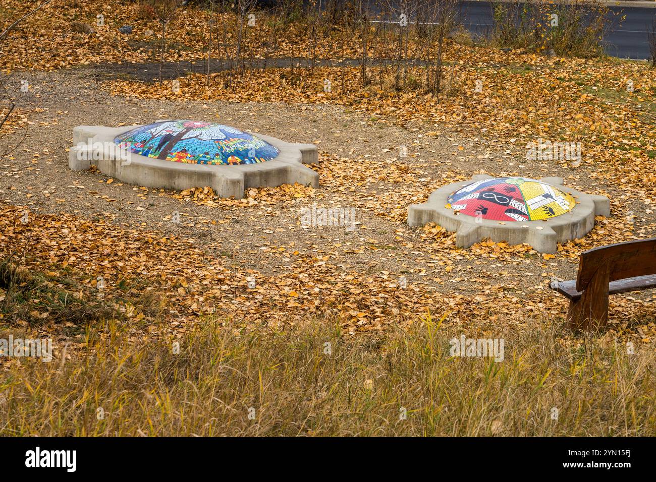 Edmonton, Canada, October 24, 2024: "Helping Each Other" (2018) by ...