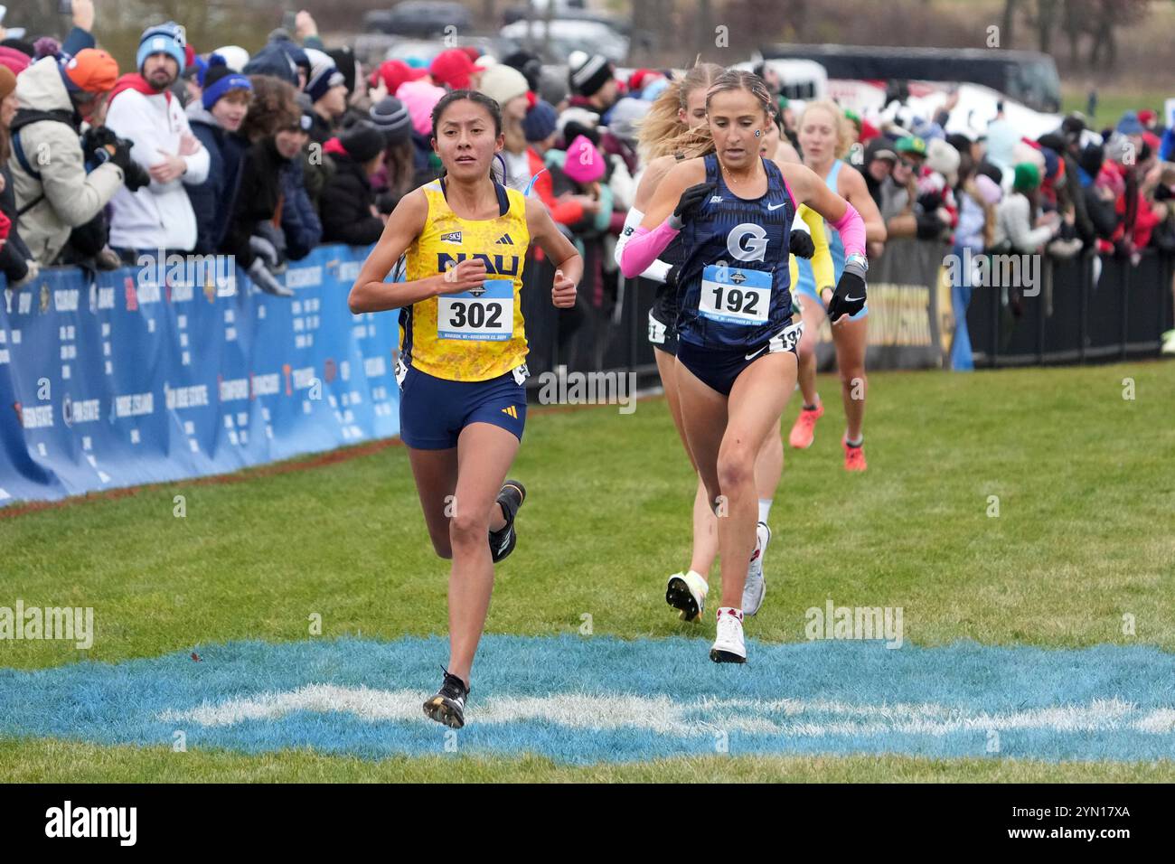 Aliandrea Upshaw of Northern Arizona (302) and Chloe Scrimgeour of ...